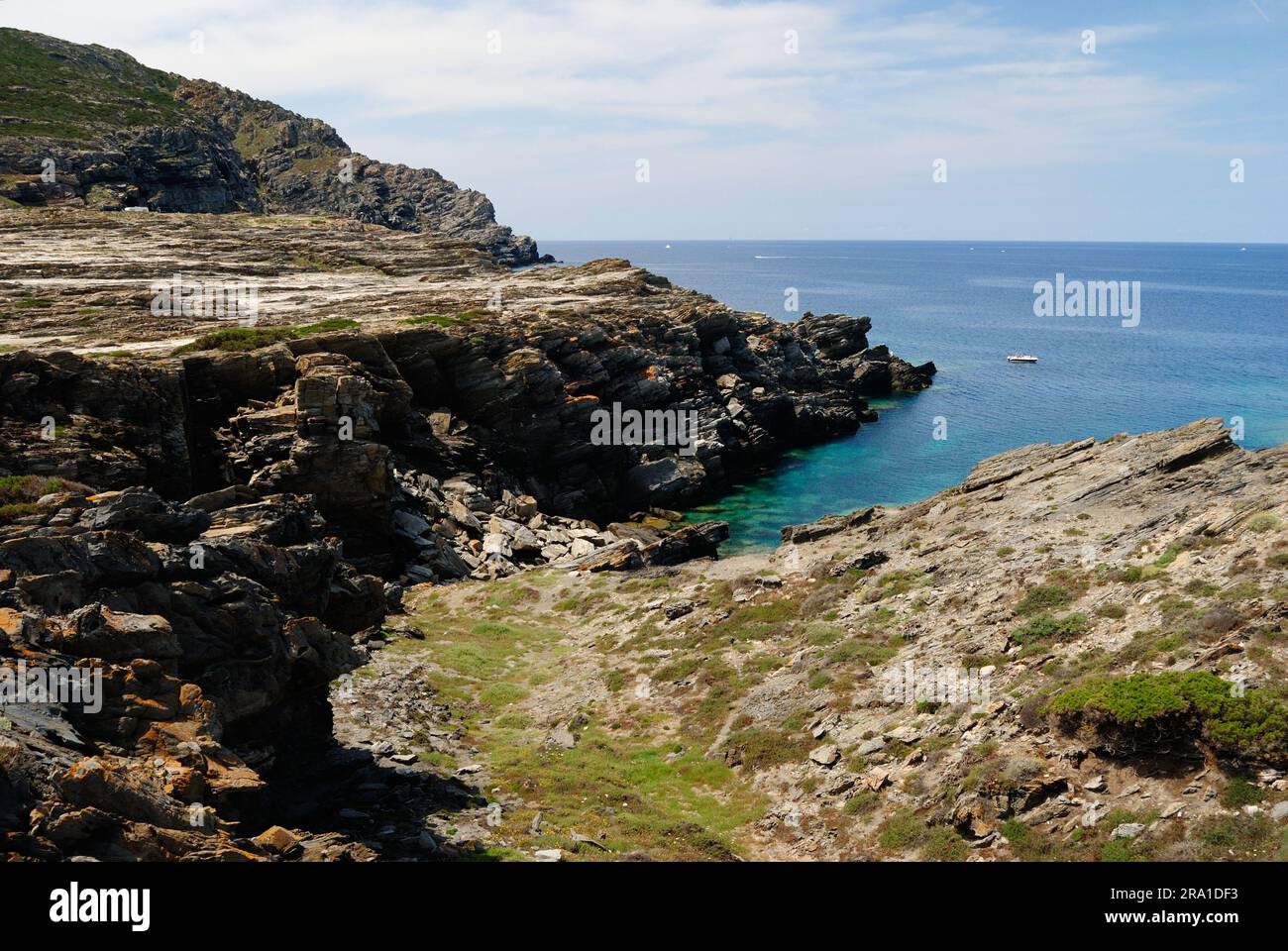 The coast of Capo Falcone Stock Photo - Alamy