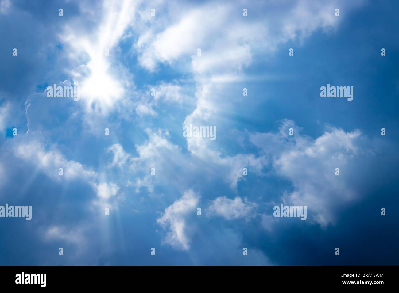 Sunbeam light on sky hi-res stock photography and images - Alamy