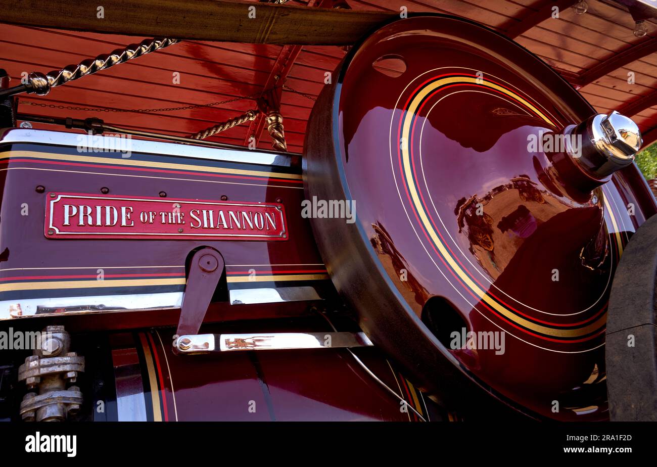 Steam Traction Engine detail of the Pride of Shannon built by John ...