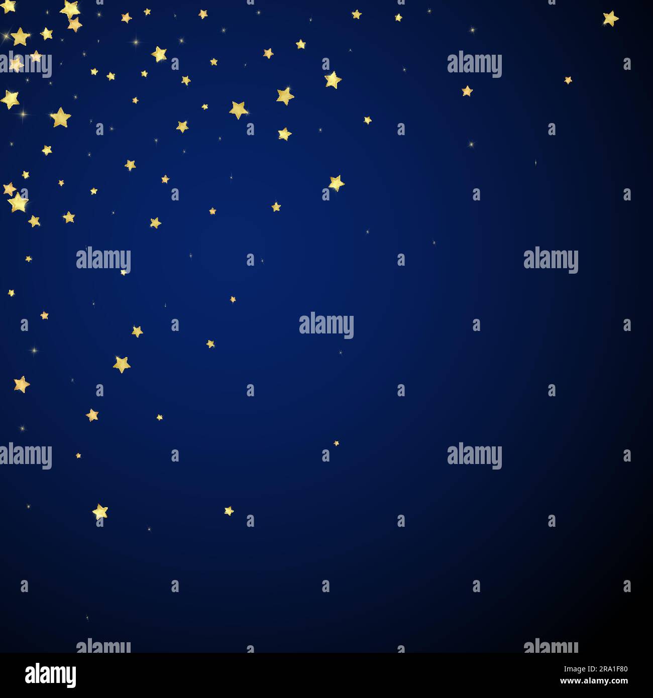 Magic stars vector overlay. Gold stars scattered around randomly ...