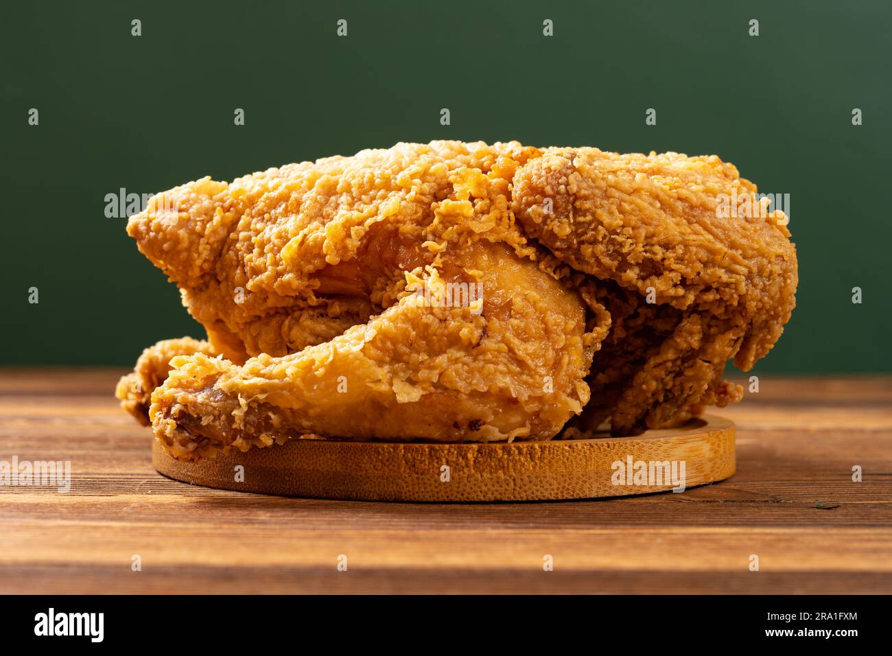 angle view deep fried chicken at horizontal composition Stock Photo - Alamy