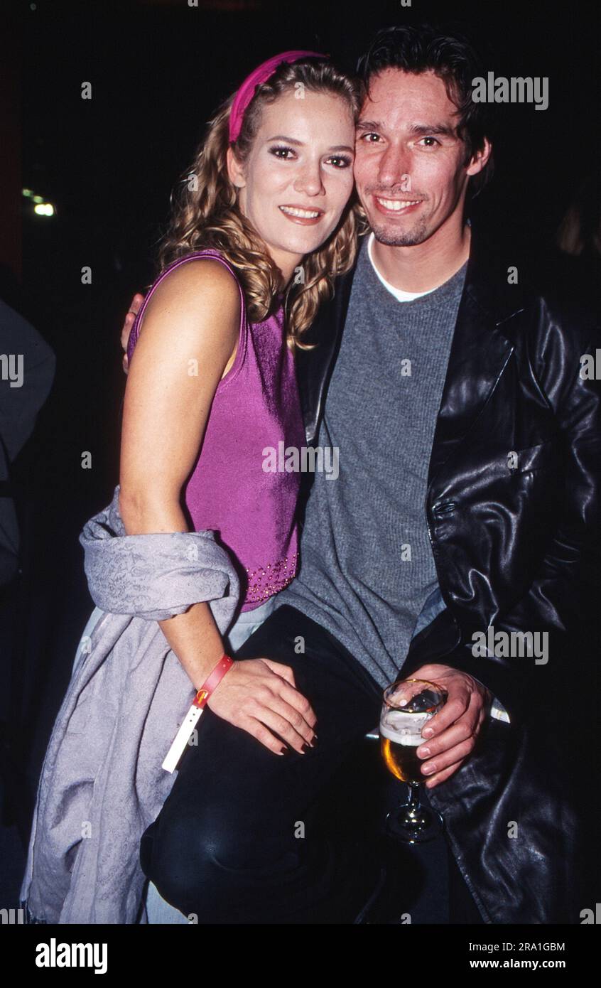 Michael Stich, deutscher Tennisspieler, mit Freundin Jessica Stockmann ...