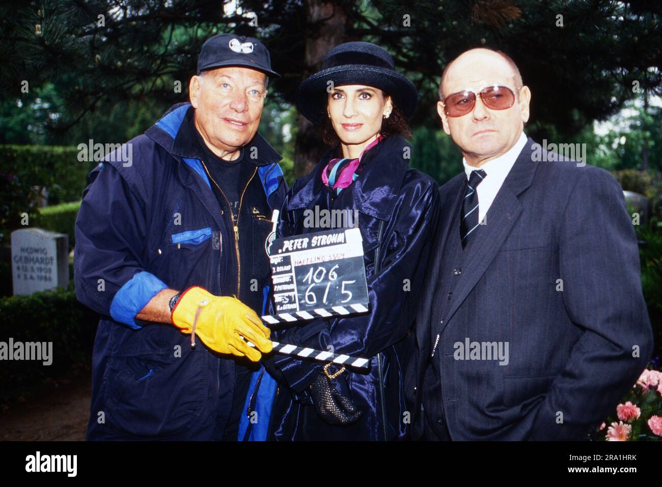 Klaus Löwitsch, österreichisch deutscher Schauspieler, mit Regisseur ...