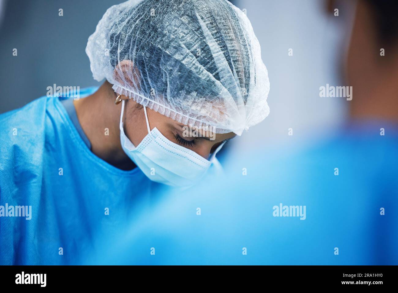Hospital, surgery and team of doctors in theatre for medical support ...