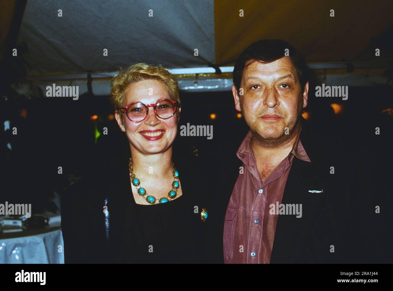 Schauspieler und Komiker Diether Krebs mit Ehefrau Bettina Freifrau von ...