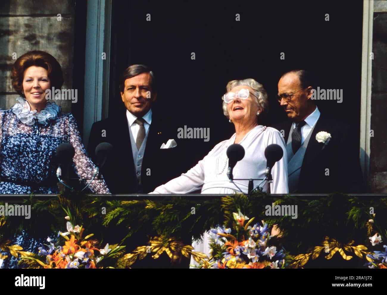 Koninginnedag, 30. April 1980, Königin Beatrix der Niederlande mit ...