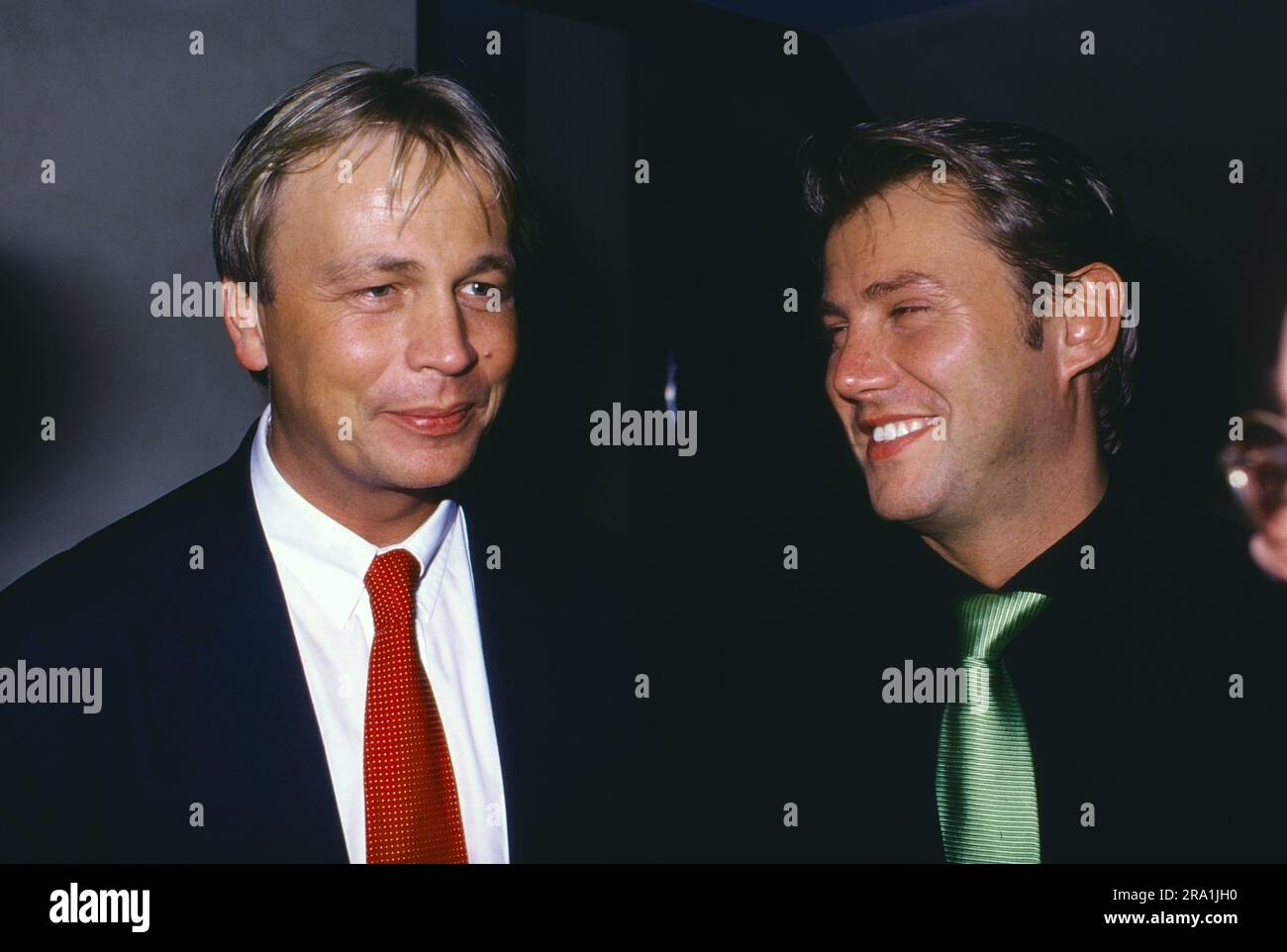 Unternehmer Michael Wollenberg und Jens Riewa, deutscher ...