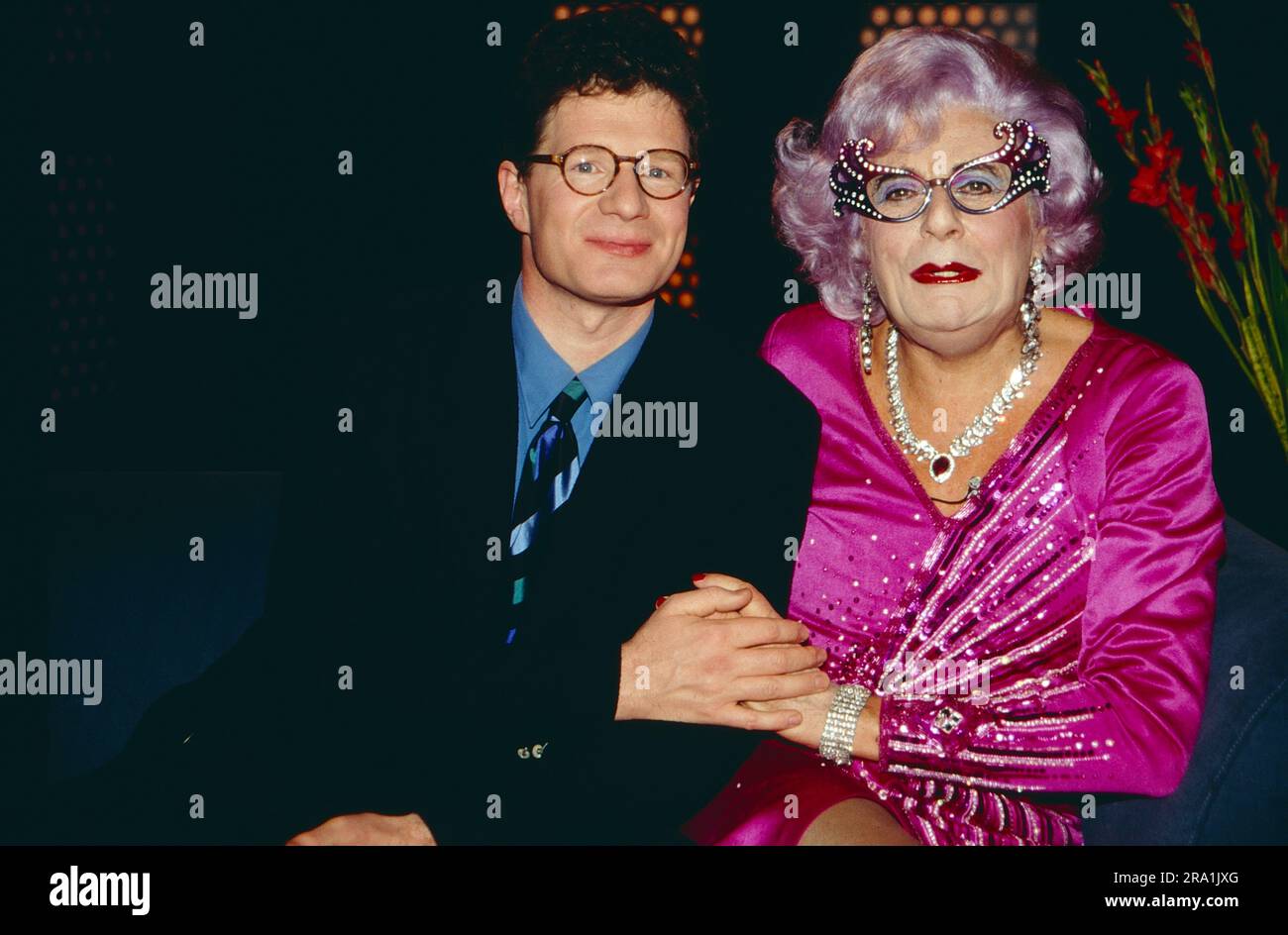 Fernsehmoderator und Publizist Roger Willemsen mit dem australischen ...