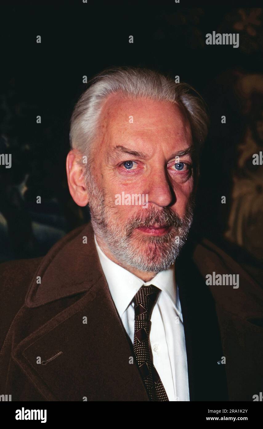 Donald Sutherland, kanadischer Schauspieler und Produzent, Portrait ...