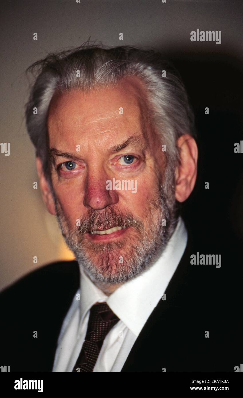 Donald Sutherland, kanadischer Schauspieler und Produzent, Portrait ...