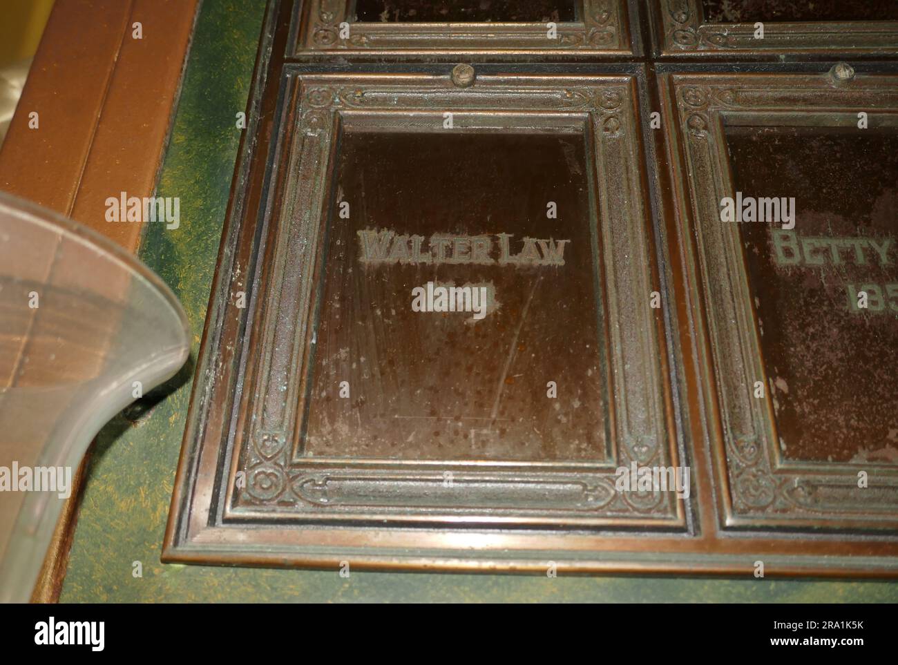 Los Angeles, California, USA 25th June 2023 Actor Walter Law Grave/Niche in Chapel Columbarium ...