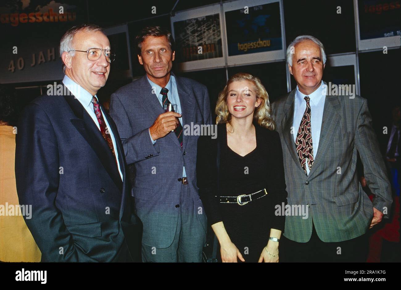 Fritz Pleitgen, Ulrich Wickert, Susan Stahnke und Heiko Engelkes beim ...
