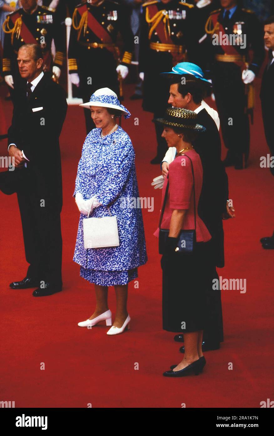 Richard von Weizsäcker Staatsbesuch in England, 1986, Bild: Prinz ...