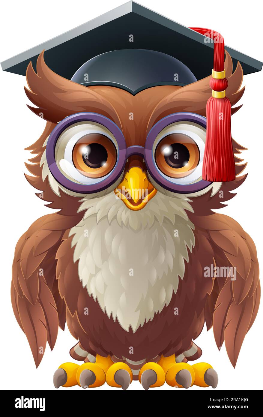 Owl wearing graduation hat hi-res stock photography and images - Alamy