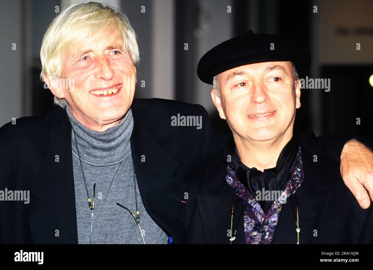 Tomi Ungerer, französischer Grafiker und Illustrator mit Regisseur Percy Adlon in Berlin ...