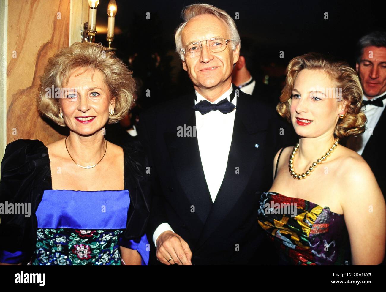Edmund Stoiber, deutscher Politiker, mit Ehefrau Karin und Tochter ...