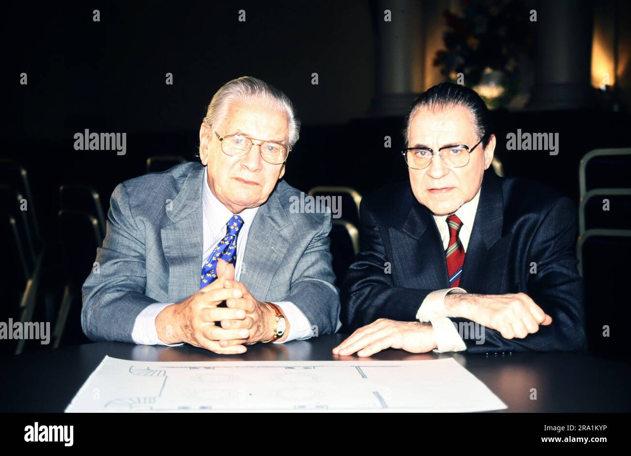 Peter Fitz und Sir Peter Ustinov, beide Schauspieler, Deutschland um ...