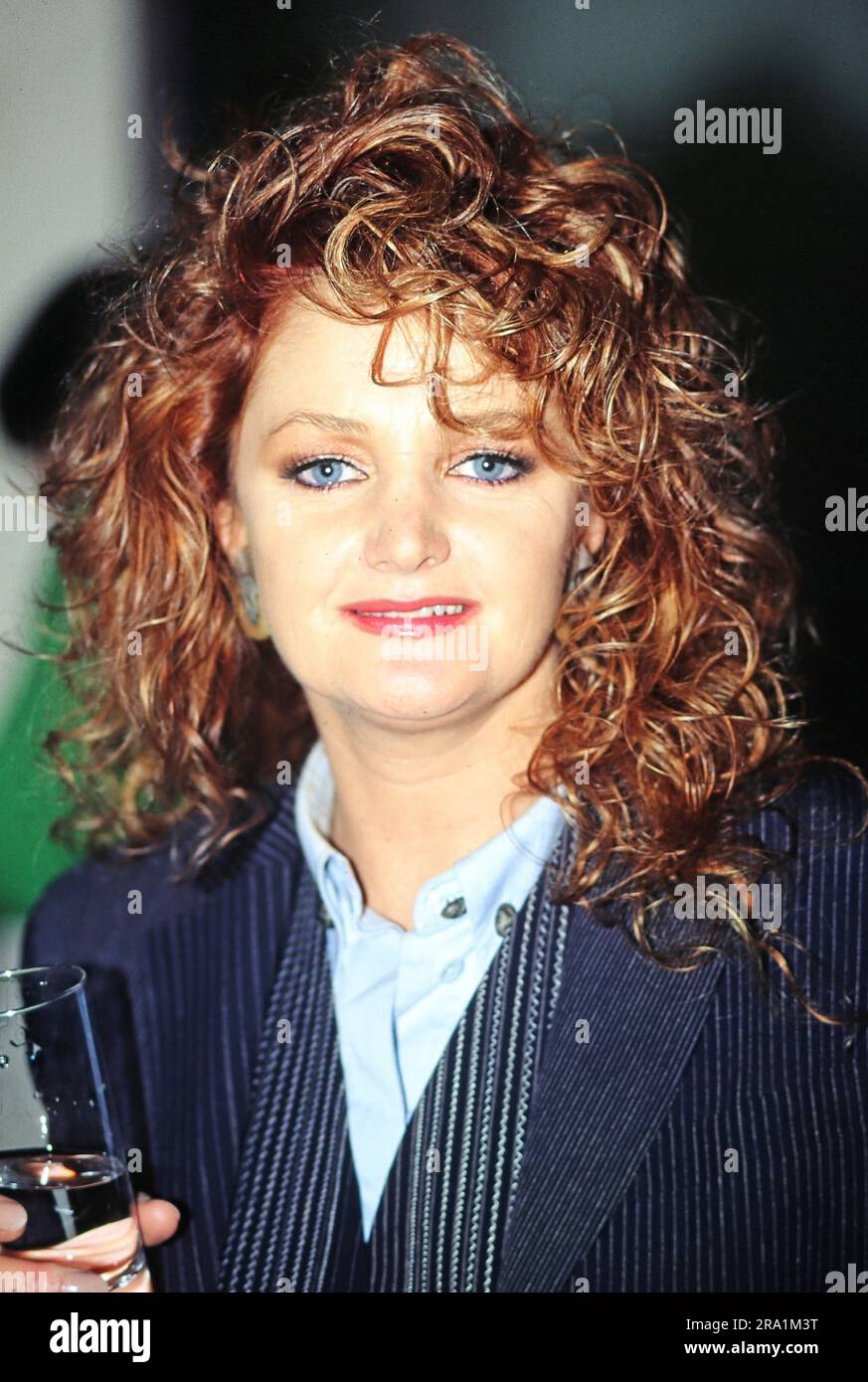 Bonnie Tyler, britische Rock- und Popsängerin, bei einem Drink nach ...