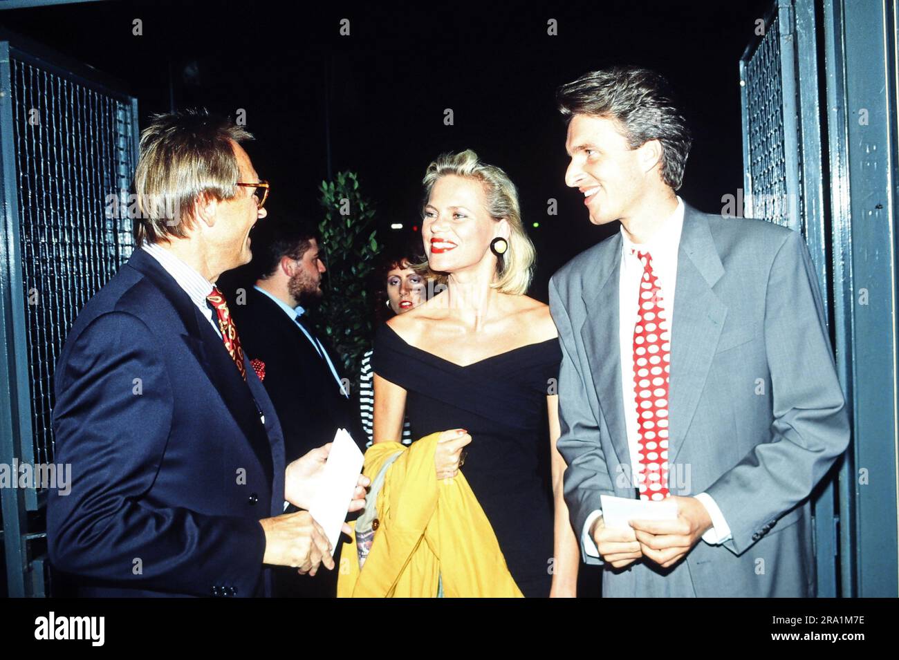 Nina Ruge, deutsche Journalistin und Moderatorin, zwischen Lothar ...