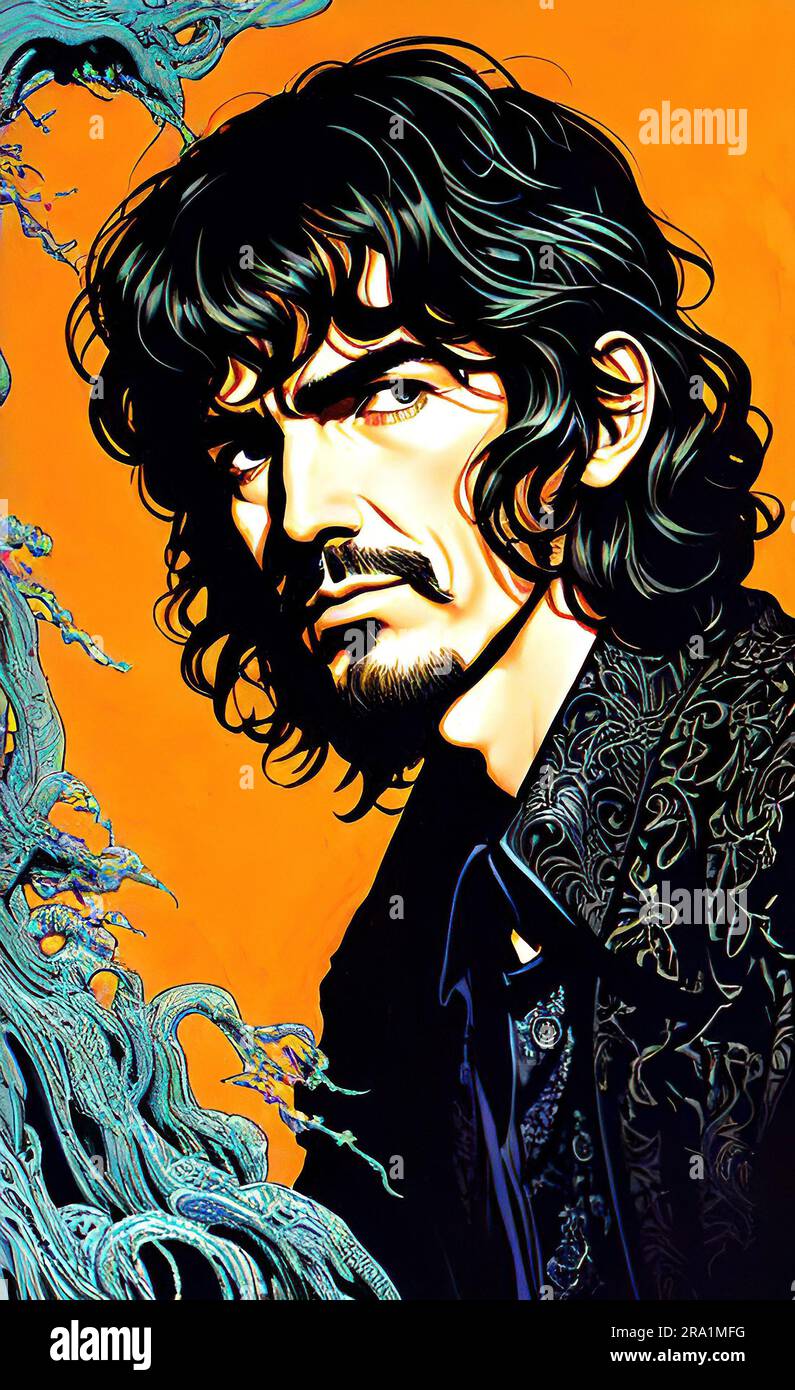 George harrison portrait art hi-res stock photography and images - Alamy