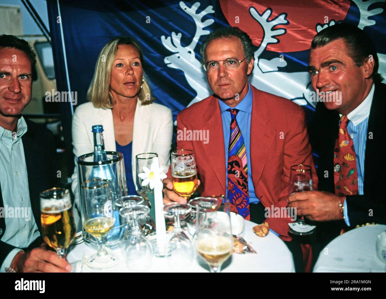 Karl-Heinz Rummenigge, Beckenbauer Ehefrau Sybille, Franz Beckenbauer ...