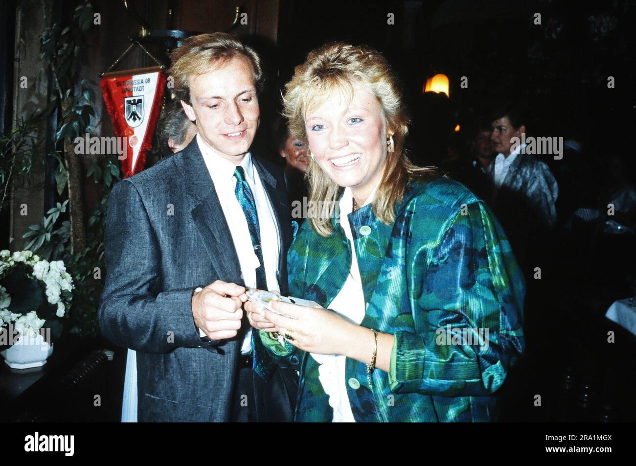 Michael Rummenigge, deutscher Fussballspieler, mit Ehefrau Carolin ...