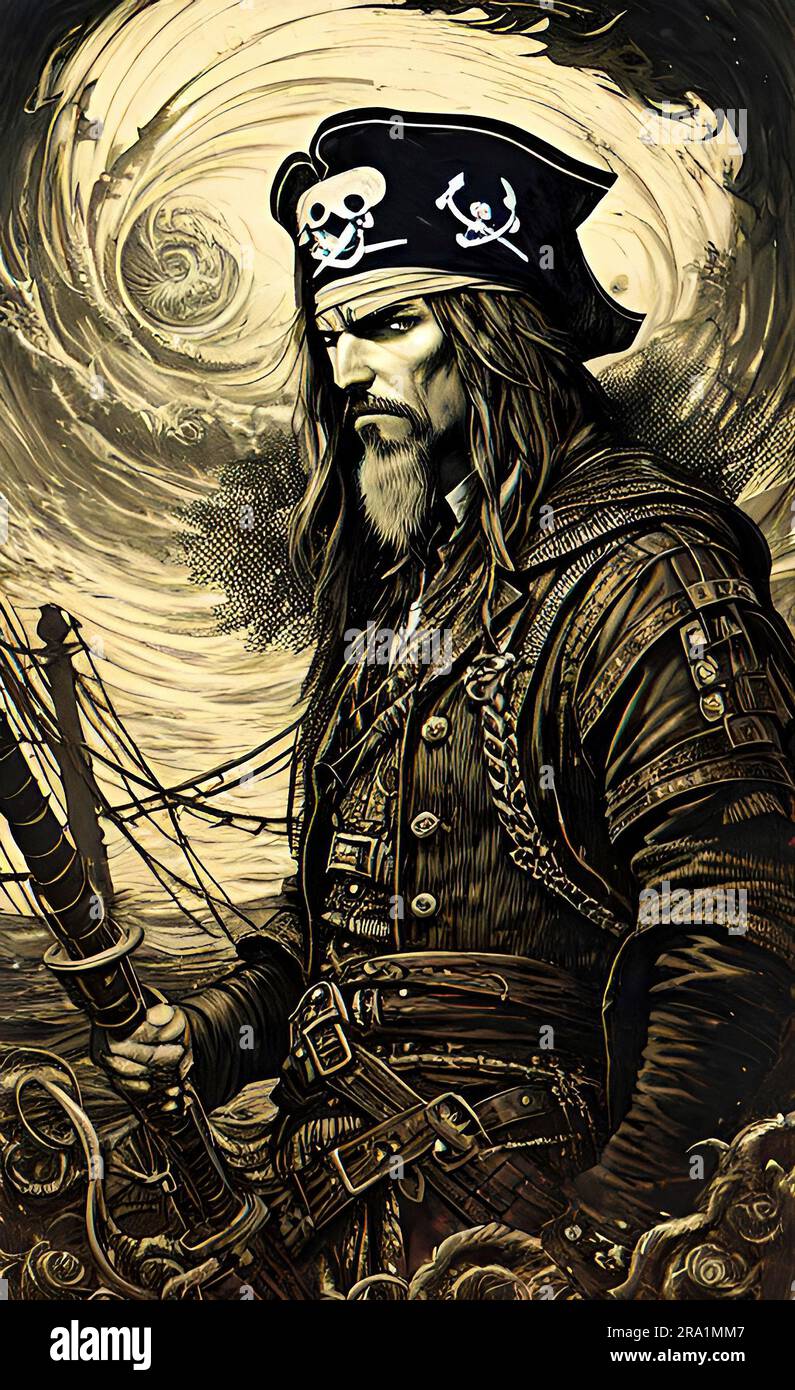 Scary pirate hi-res stock photography and images - Alamy