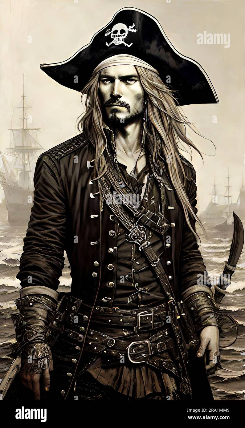 Pirate painting hi-res stock photography and images - Alamy
