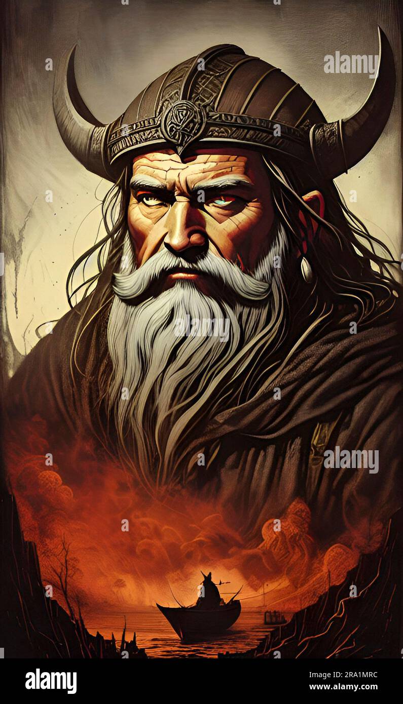 Viking warrior artwork hi-res stock photography and images - Alamy