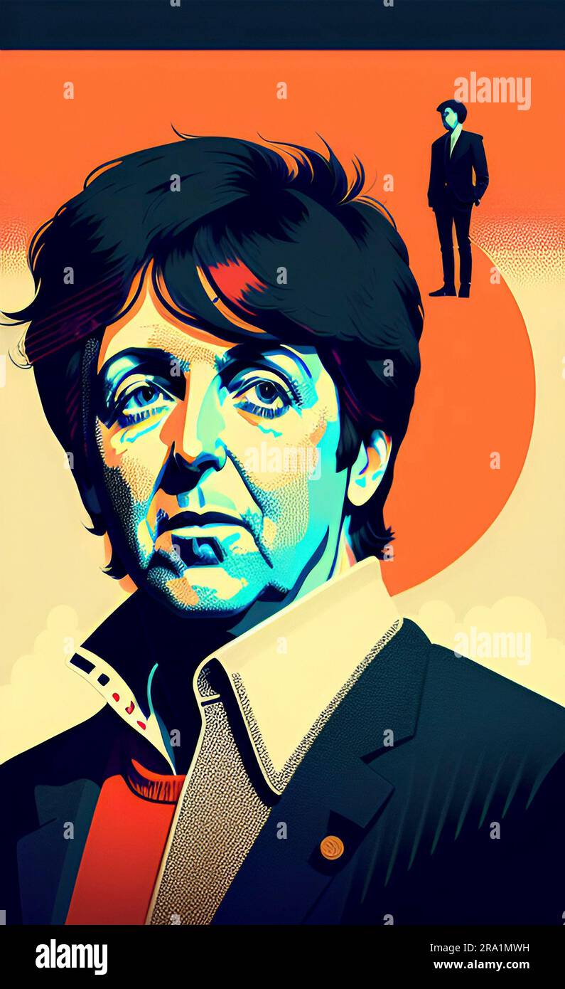 Paul mccartney digital art hi-res stock photography and images - Alamy