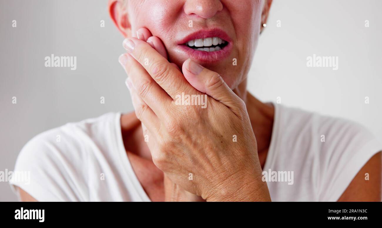 Sore Tooth And Decay. Woman Dental Health. Teeth And Mouth Stock Photo ...