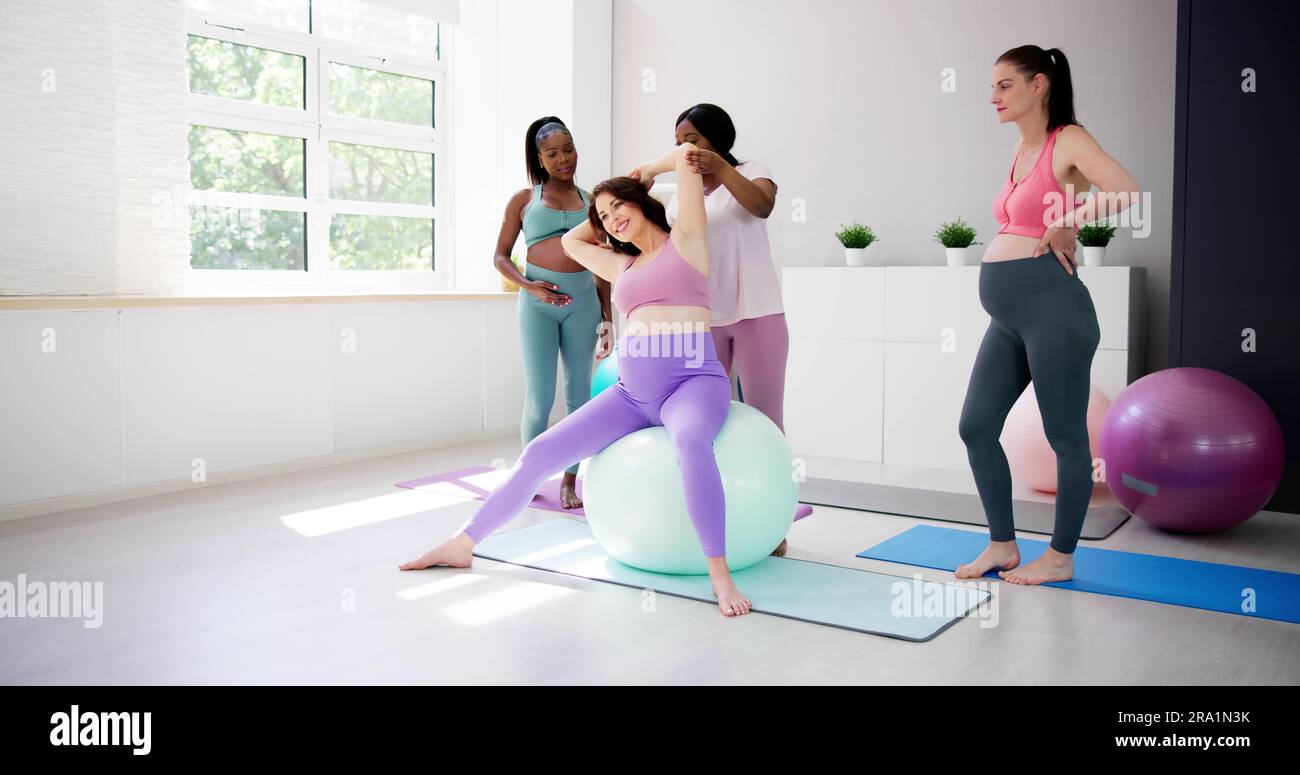 Future Child Birth Pregnancy Prenatal Preparation Class Stock Photo - Alamy