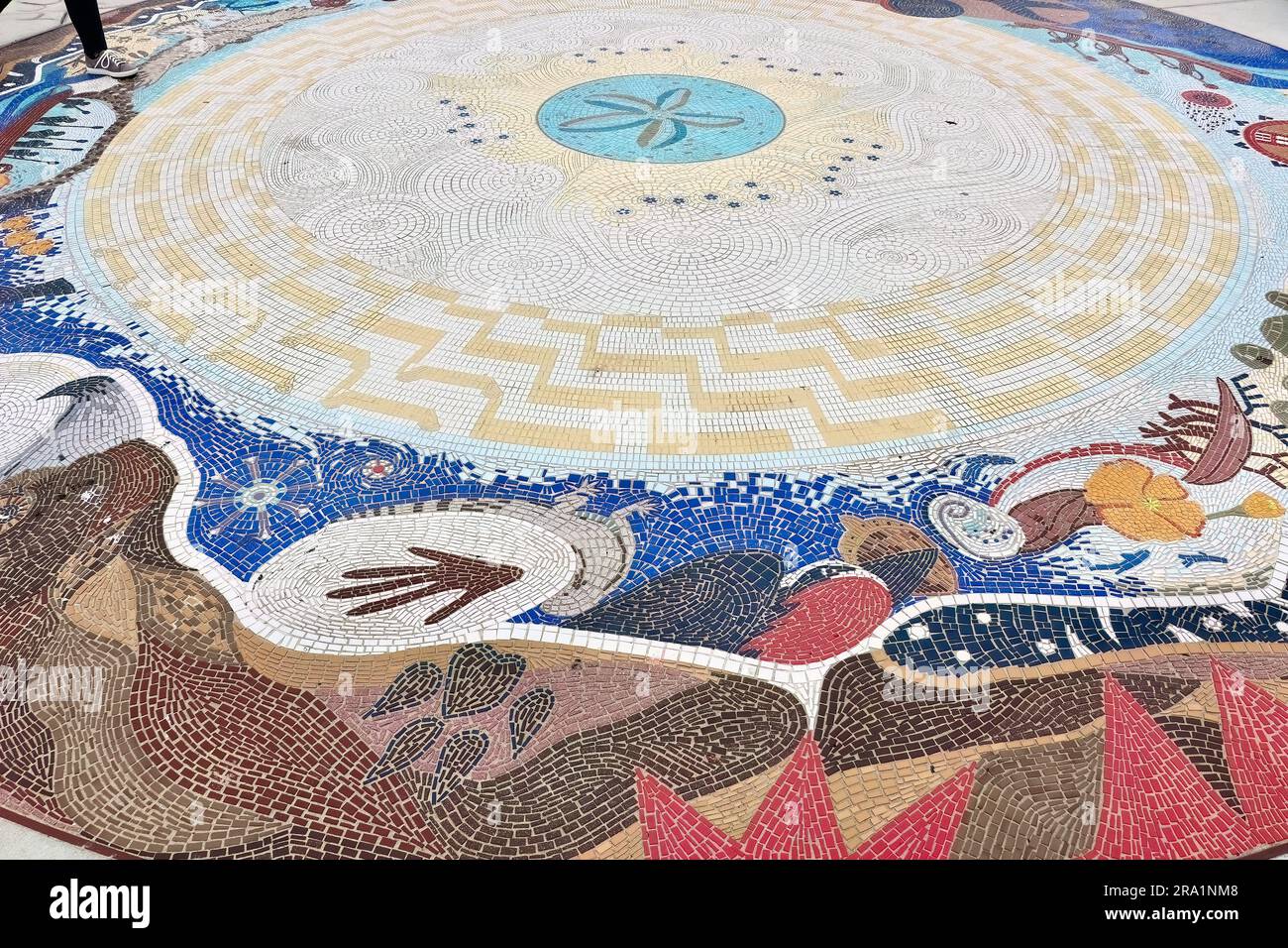 Native American Syuxtun Story Circle Chumash Mosaic West Beach West ...