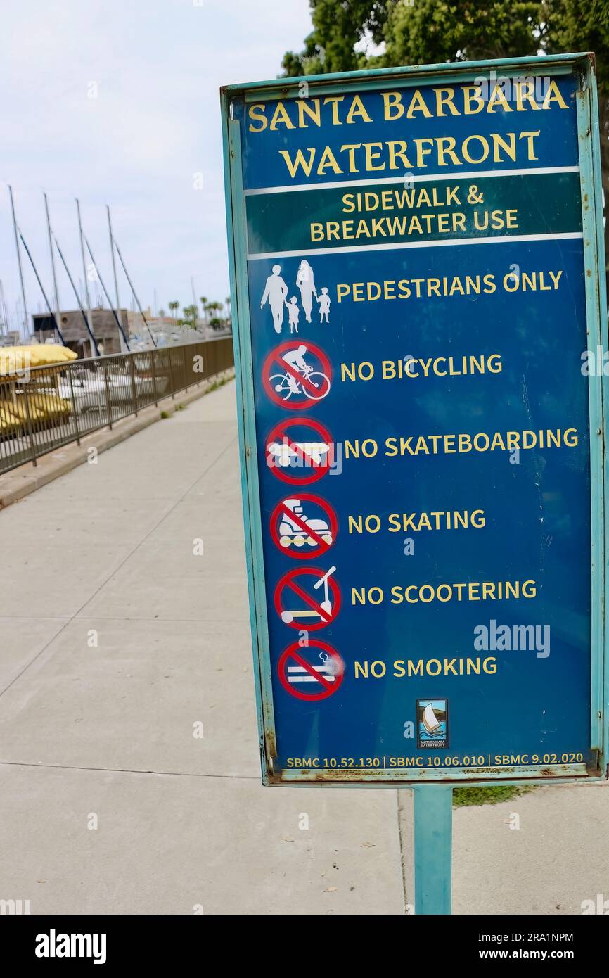 Santa barbara breakwater hi-res stock photography and images - Alamy