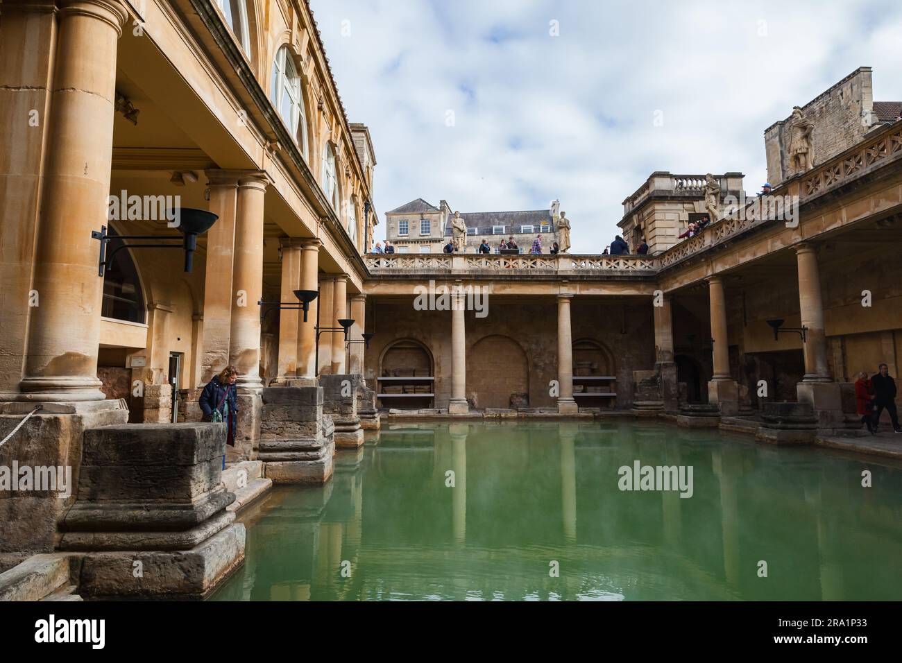 Bath, United Kingdom - November 2, 2017: Roman baths of Bath, Somerset ...