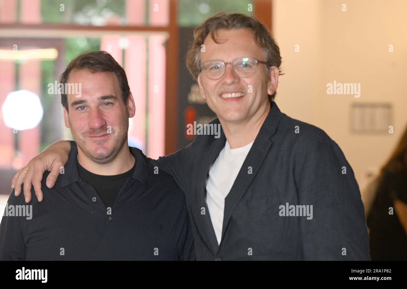 Munich, Germany. 30th June, 2023. James Friend (l), Oscar winner and ...