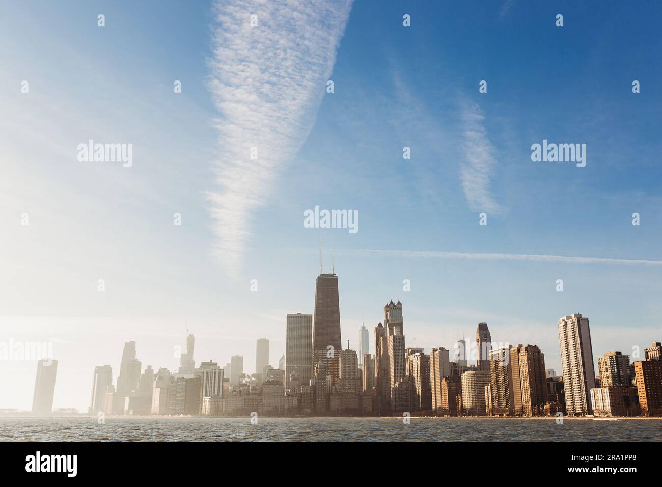 Chicago skyline at sunrise hi-res stock photography and images - Alamy