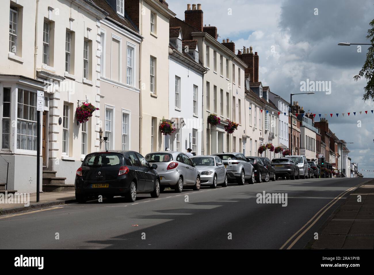 High Street, Warwick, Warwickshire, England, UK Stock Photo - Alamy