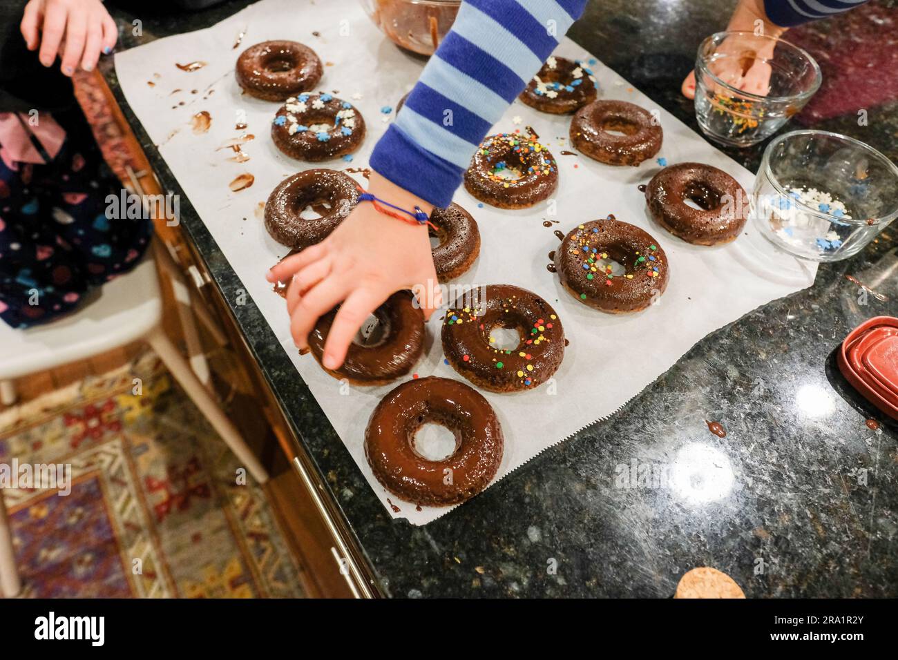 Chocolate making children hi-res stock photography and images - Alamy