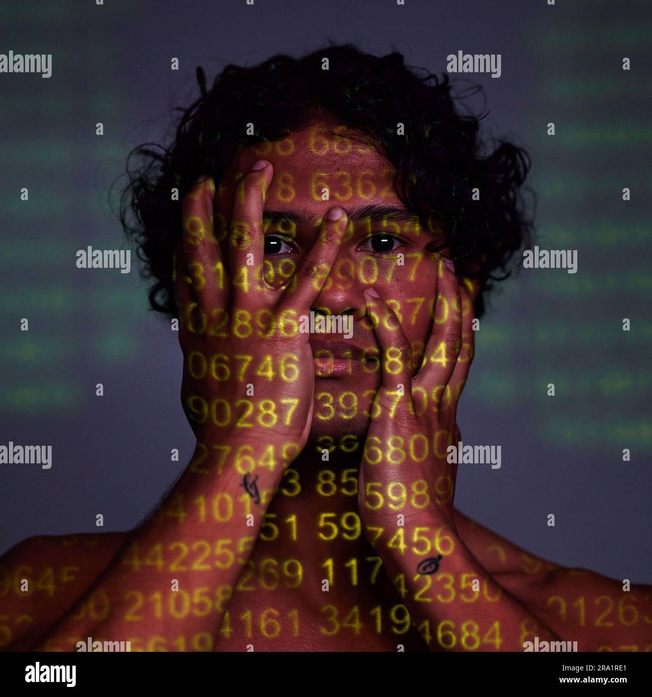 Portrait Beauty And Code For Facial Recognition Genetic Splicing Or
