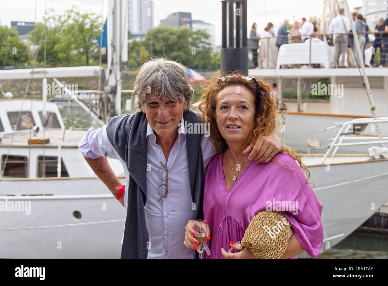 Paris, France. 29th June, 2023. Tex and his wife Beatrice Le Texier ...