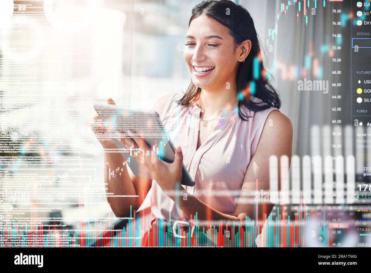 Digital graphs overlay hi-res stock photography and images - Alamy