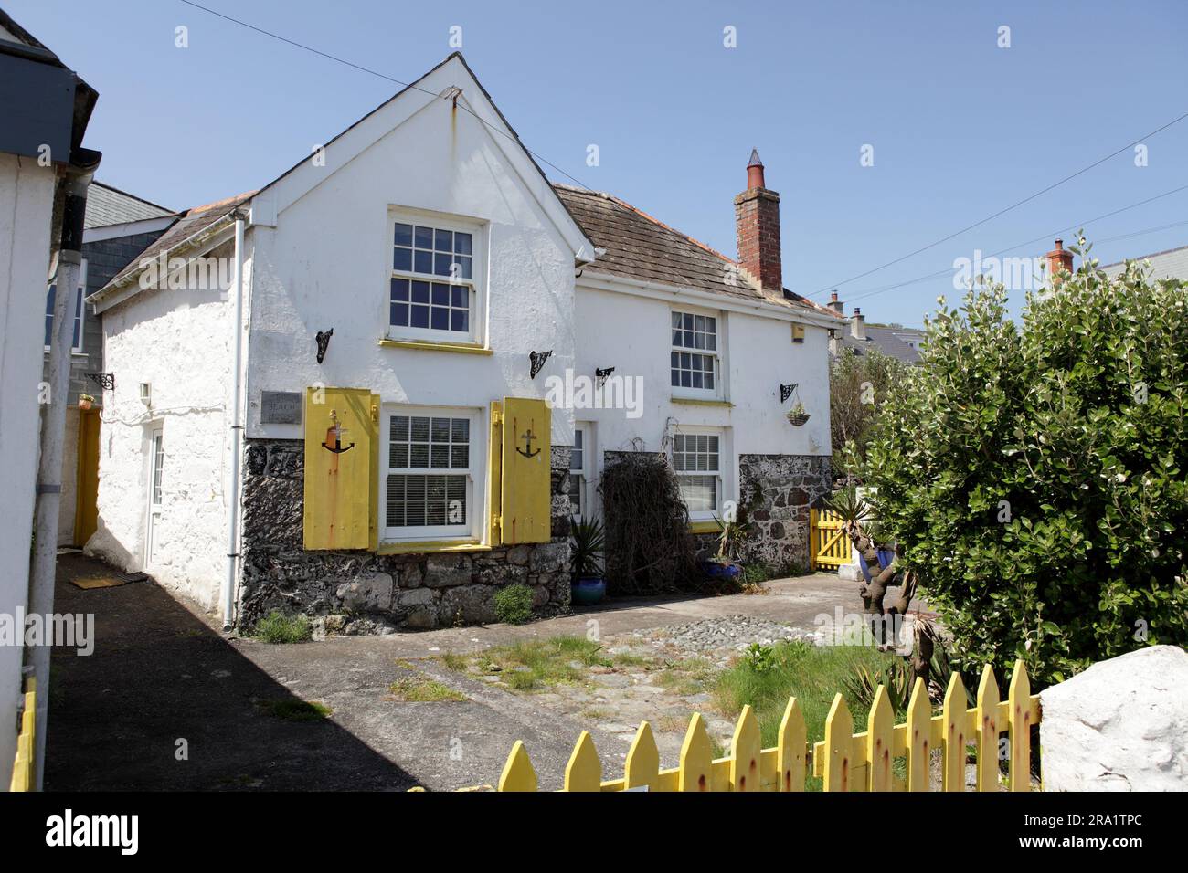 Viewed here is the quintessential Cornish Cottage and quietly located ...