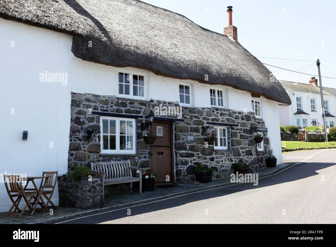 Viewed here is the quintessential Cornish Cottage and quietly located ...