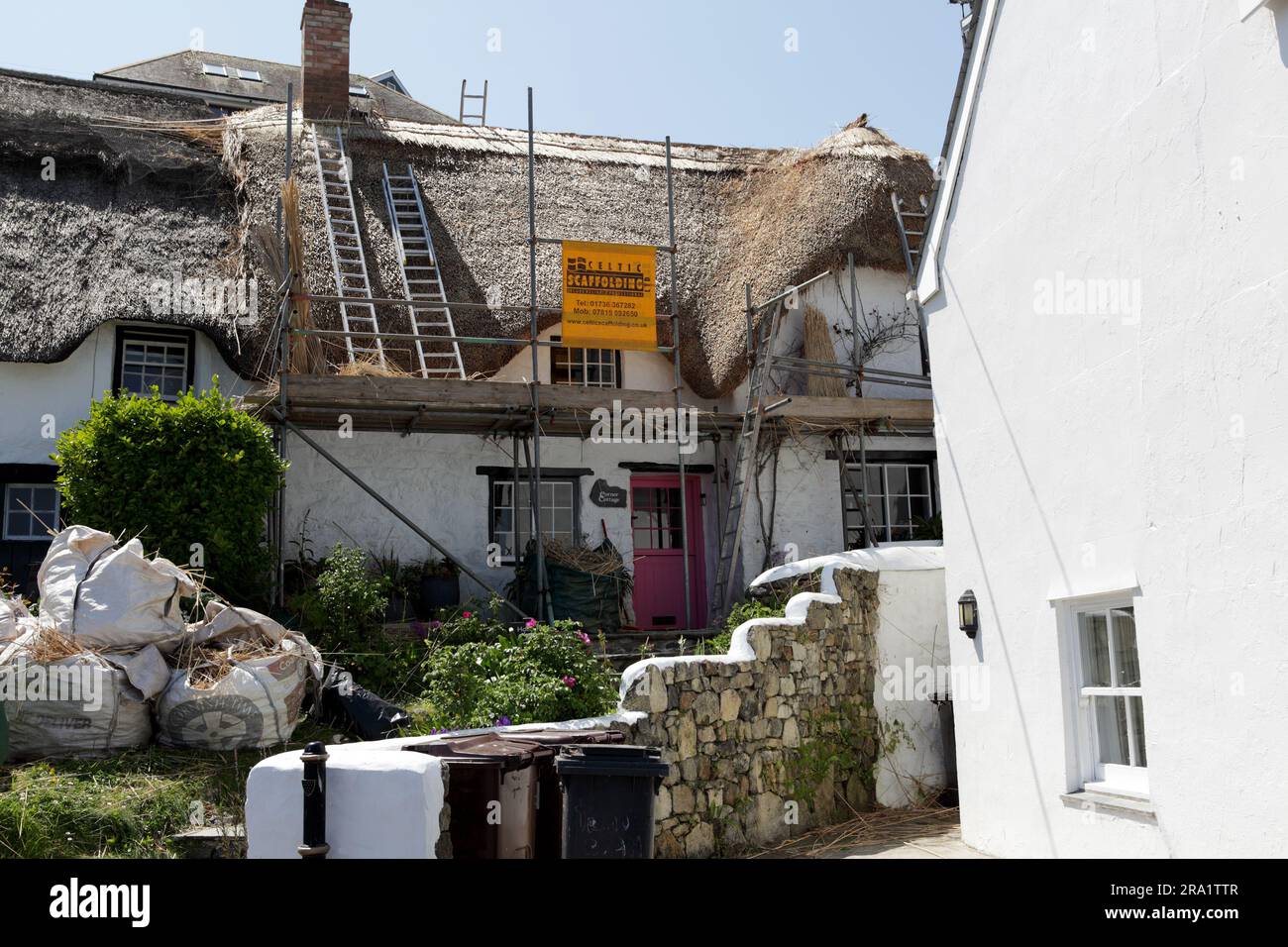 Viewed here is the quintessential Cornish Cottage and quietly located ...