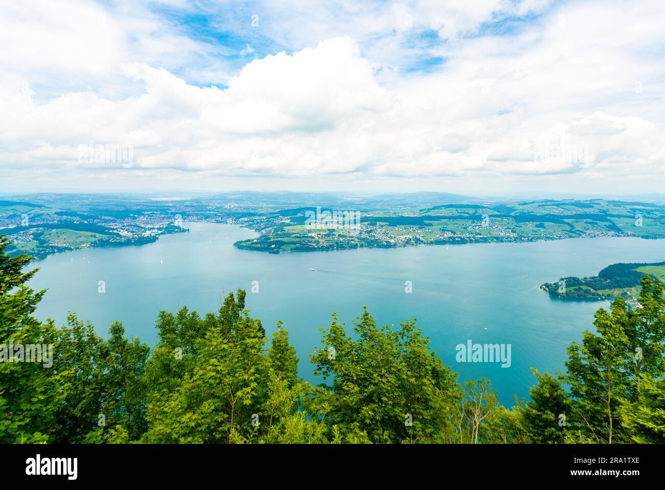 Lake lucern with clouds and nature, Switzerland Stock Photo - Alamy