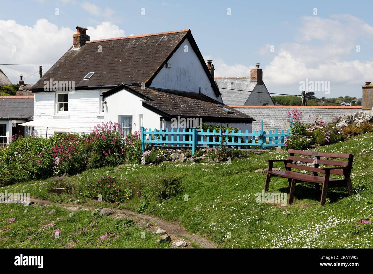 Viewed here is the quintessential Cornish Cottage and quietly located ...