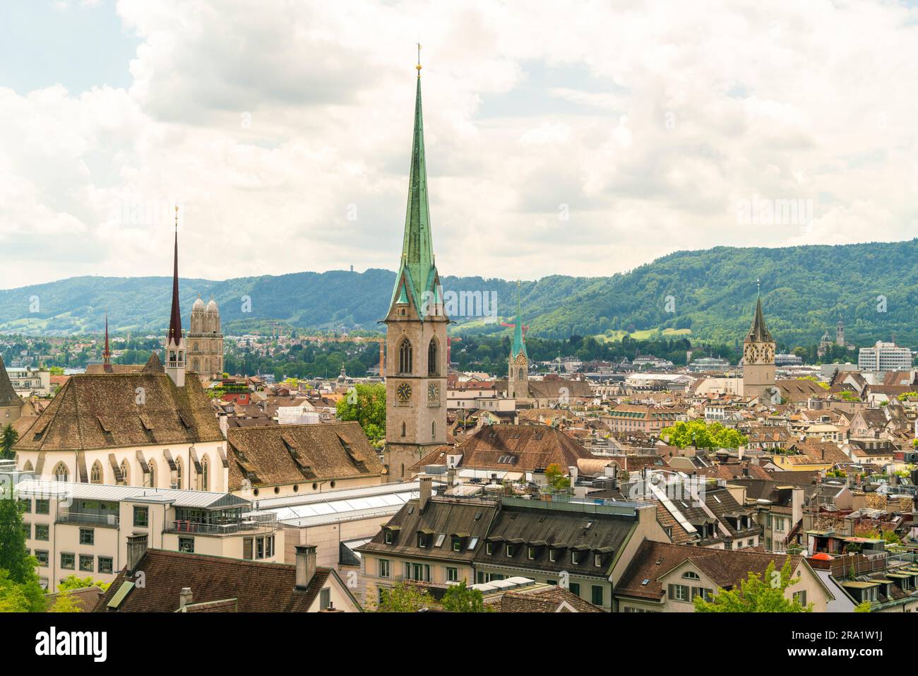Skyline view of Zurich cityscape, Switzerland Stock Photo - Alamy