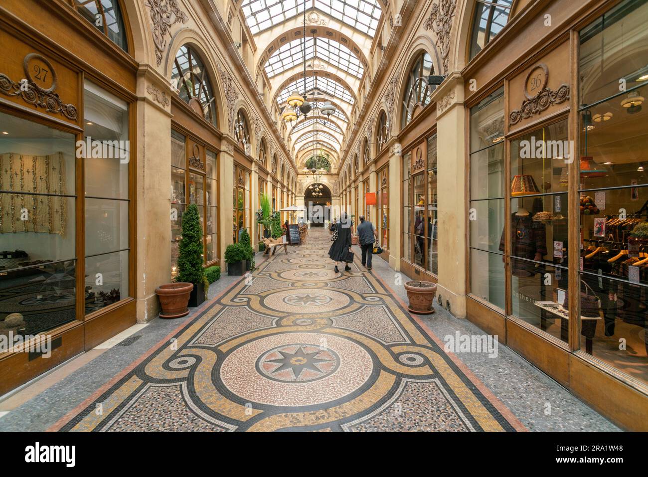Galerie Vivienne, historic shopping mall with luxury shops In 2nd Arr ...