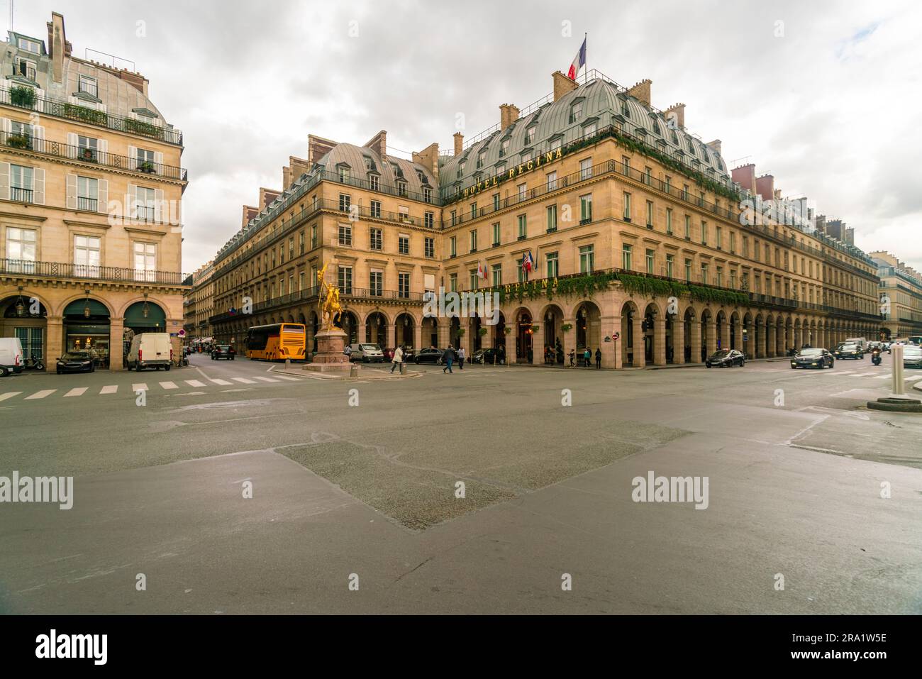 Place des Pyramides with Statue of Joan of Arc Paris, France Stock ...